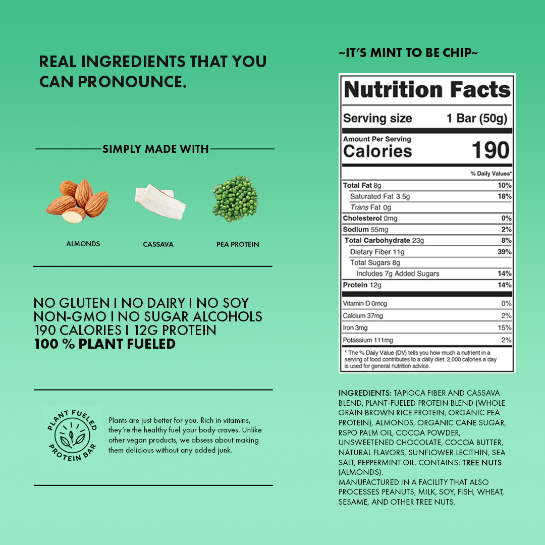 It's Mint to Be Chip TRU Women Nutrition and Protein Bar – TRUBRANDS