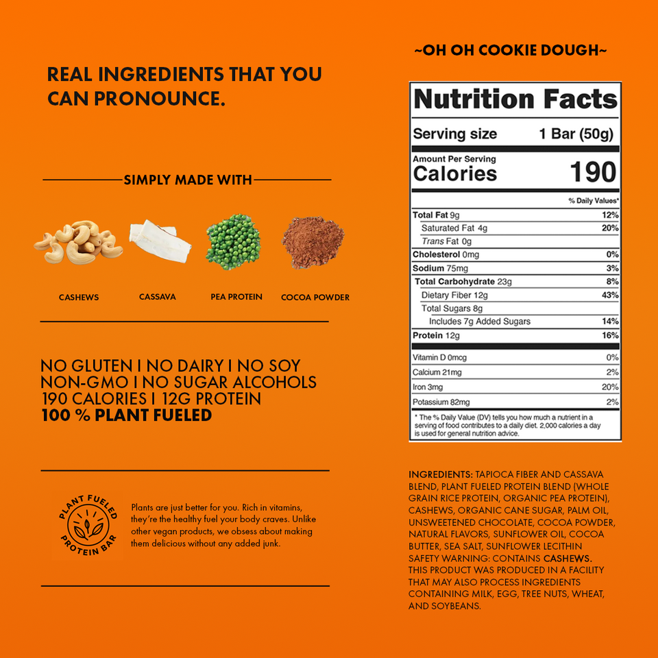 Oh Oh Cookie Dough TRU Women Nutrition and Protein Bar – TRUBRANDS